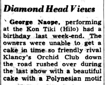 George Naope celebrates birthday, 1958. | nupepa
