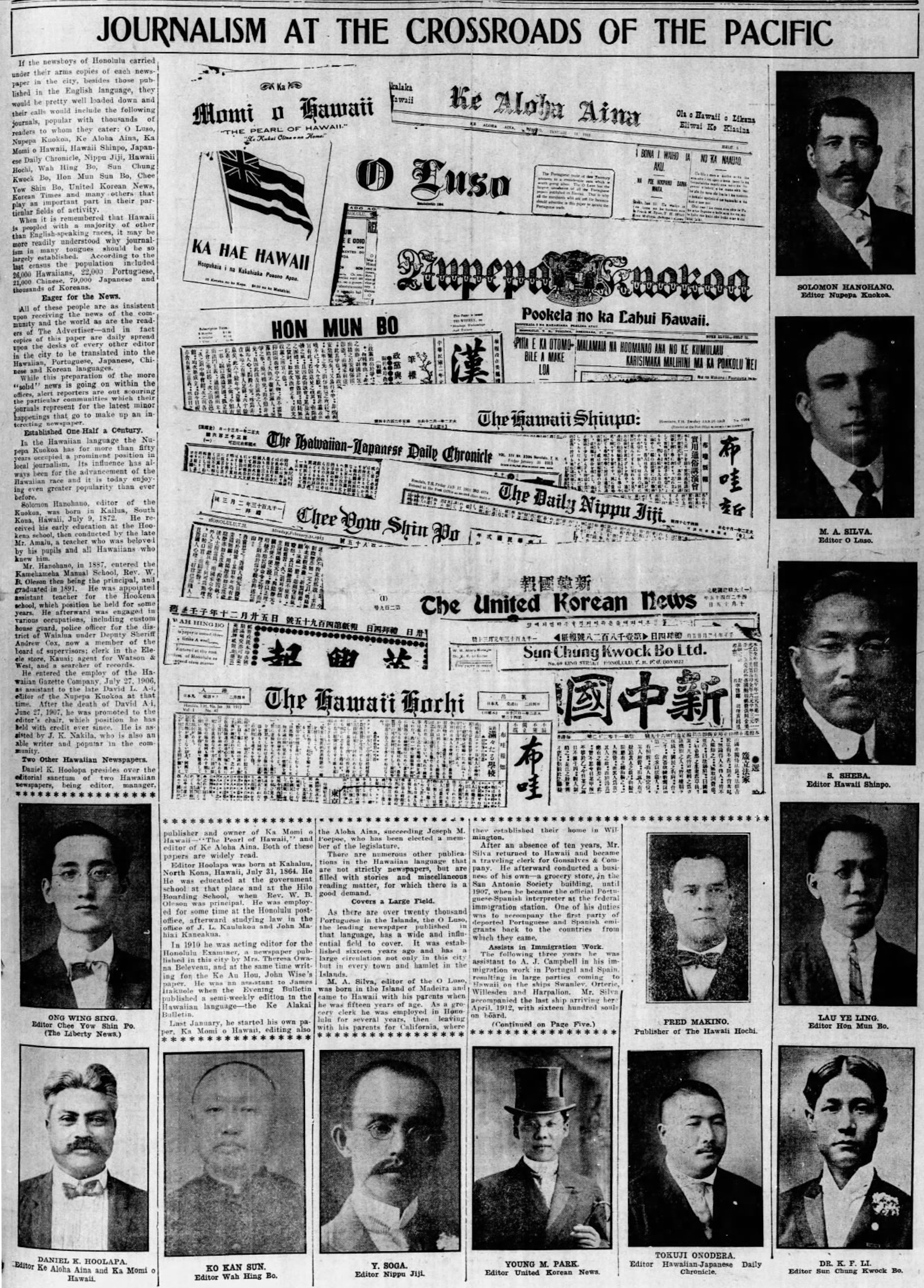 Newspaper history, 1913. | nupepa